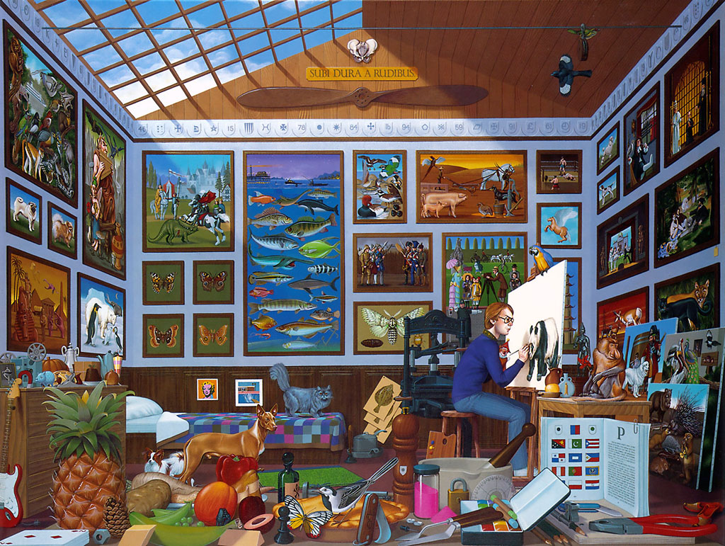 Painting of Mike Wilks artist, Mike Wilks paintings