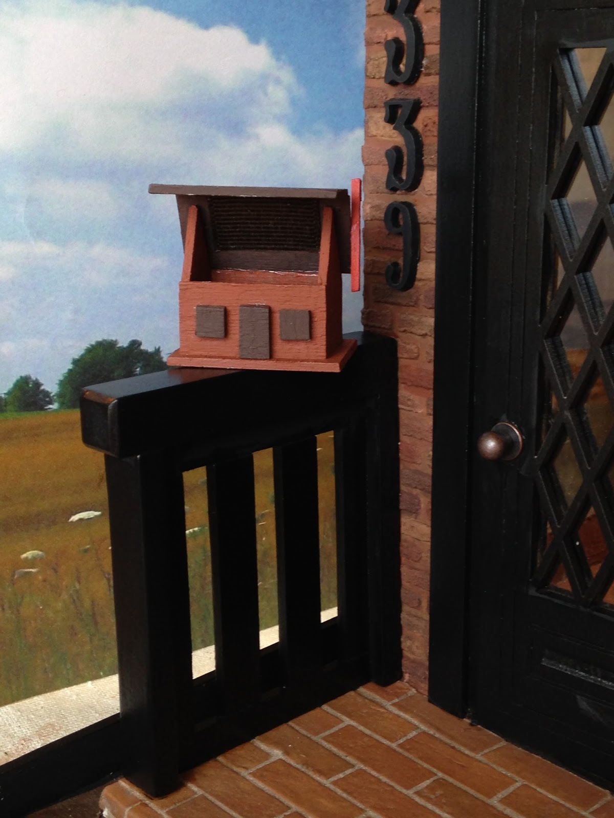 My Miniature Madness: Make A 1/12th Scale Cottage Mail Box