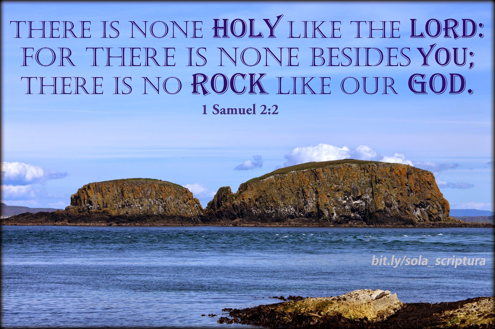 Sola Scriptura: 1 Samuel 2:2