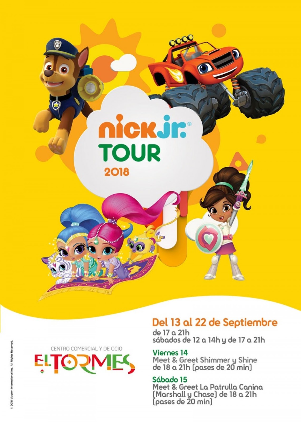 NickALive!: El Tour de Nick Jr. Spain to Stop at Comercial El Tormes ...