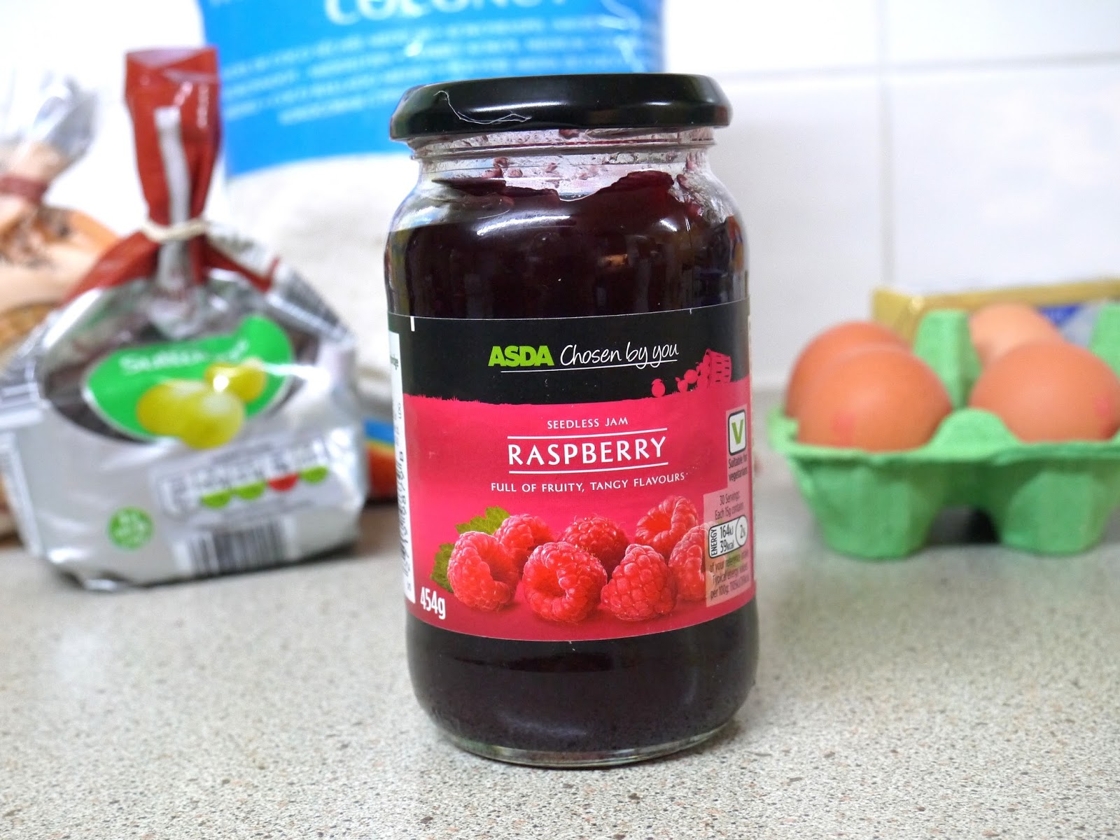 This Muslim Girl Bakes: Coconut + Raspberry Jam Shortbread Slices.