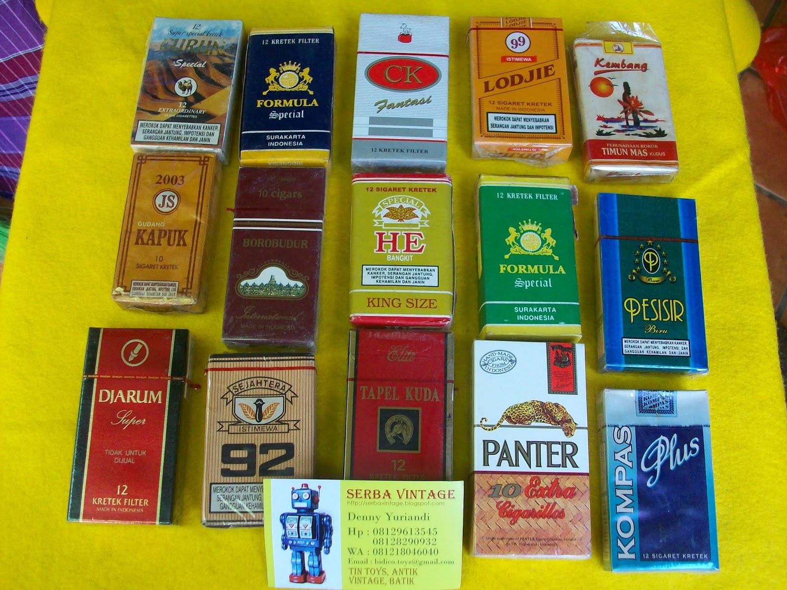 serba vintage: Rokok-rokok jadoel made in Kampoeng