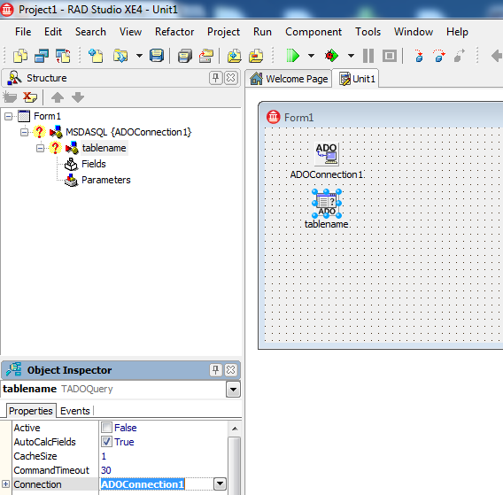 Delphi Xe Data Access With Ado