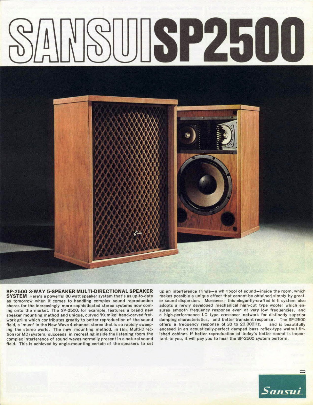 Golden Age Of Audio: Sansui SP-2500 Vintage Speakers