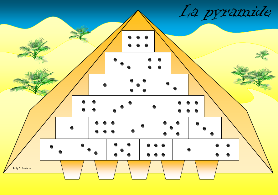 Amiscol: Jeux de dés : " La pyramide