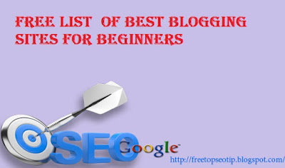 Free List of Best Blogging Sites For Beginners how to rank your website ...