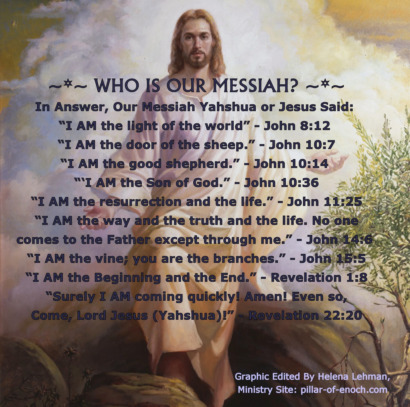 Pillar of Enoch Ministry Blog: WHY CHRIST SAID THAT HE IS THE 'I AM'
