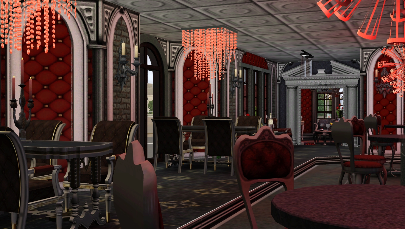 Sims 3 ComfoLife Design Studio: Bloodred Ruby Vampire Lounge: Download