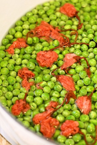 Perfectly imperfect : Green Peas Rice with Cherry Blossoms
