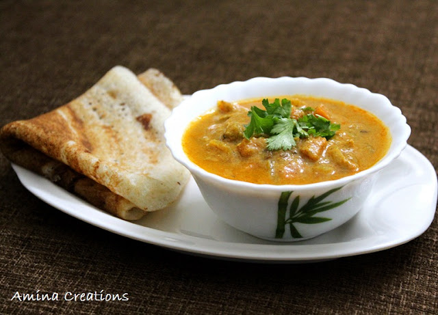 AMINA CREATIONS: RESTAURANT STYLE VEGETABLE KHURMA