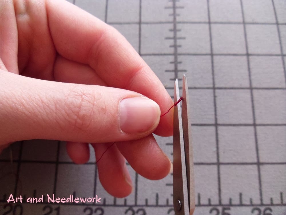 Art and Needlework by Rebekah: 3/05/11: Tutorial -- Threading a Needle