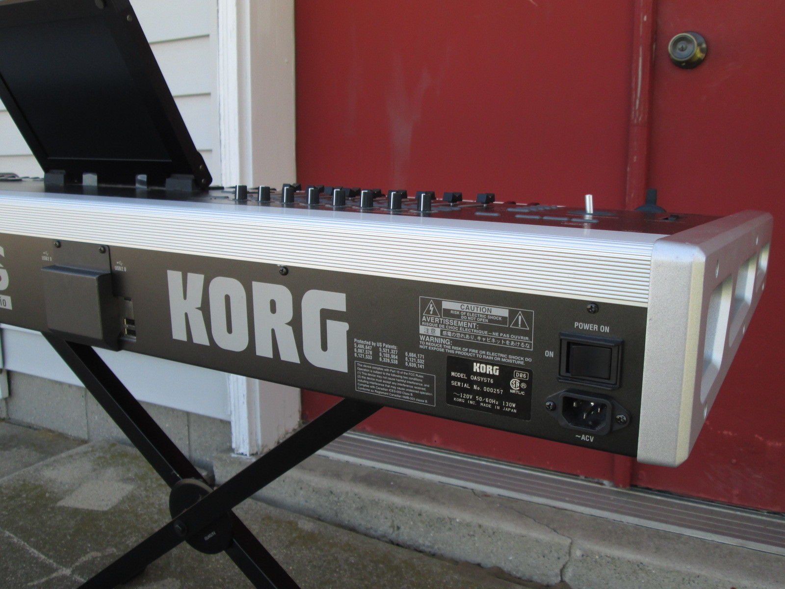 MATRIXSYNTH: Korg OASYS 76 Keyboard Synthesizer Workstation SN 000257