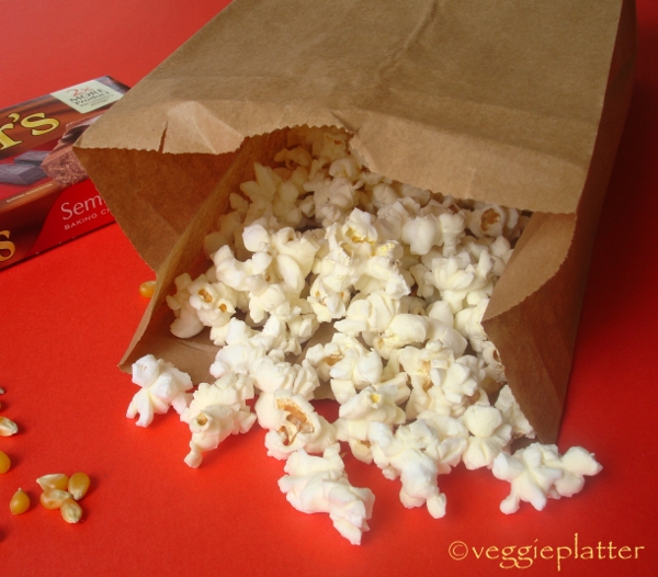 Veggie Platter: Chocolate Popcorn Trail Mix