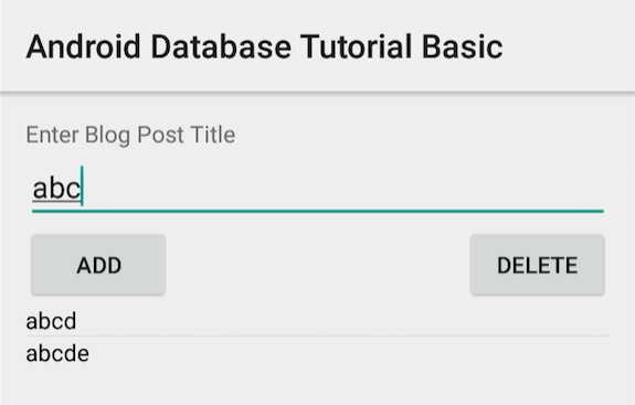 Luke GJ Potter Presents...: Android Database Tutorial - Basic SQLite DB