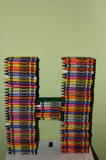 simply made with love: Crayon Monogram