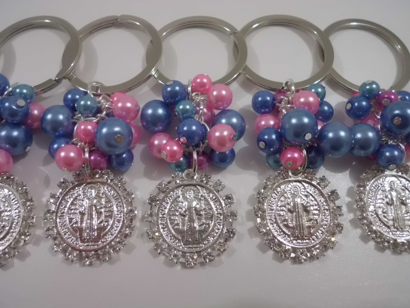 SofiBisuteria: Llaveros con Perlas base Cristal
