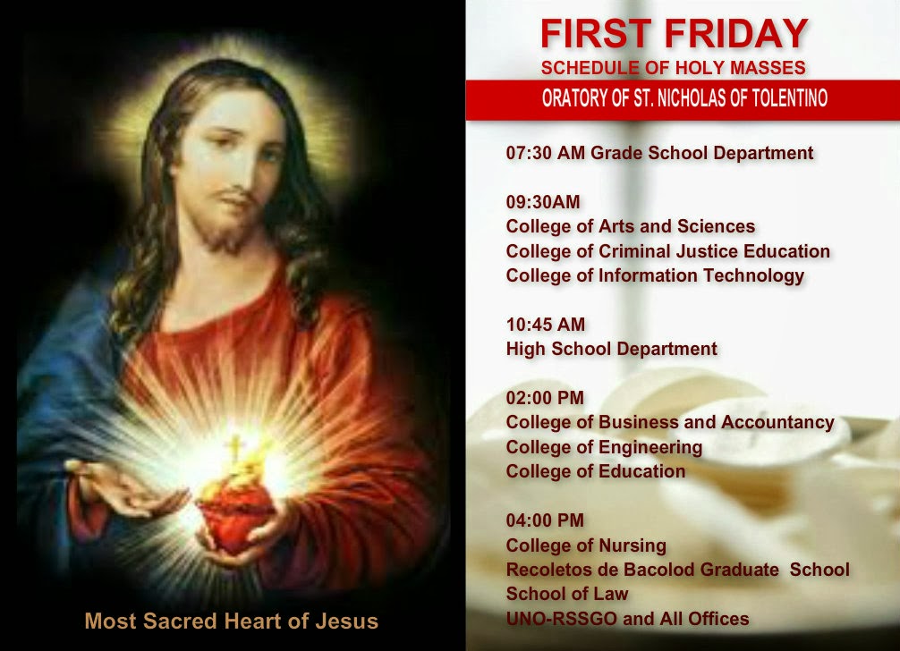 Tolentine Herald: Devotion to the Sacred Heart of Jesus and First Friday