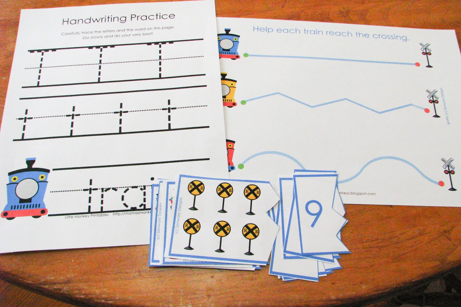 Mommy's Little Helper: Letter T/Train Preschool Theme