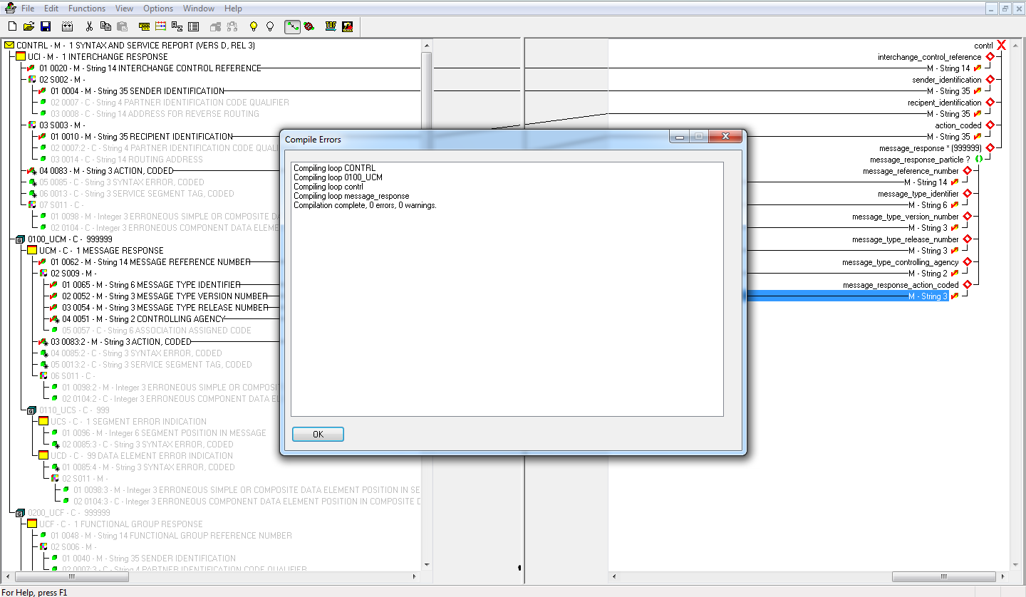All About Stuff: Sterling B2B Integrator Map EDI/XML EDIFACT CONTRL to XML