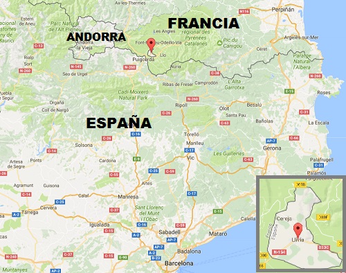 Llivia Mapa | Mapa