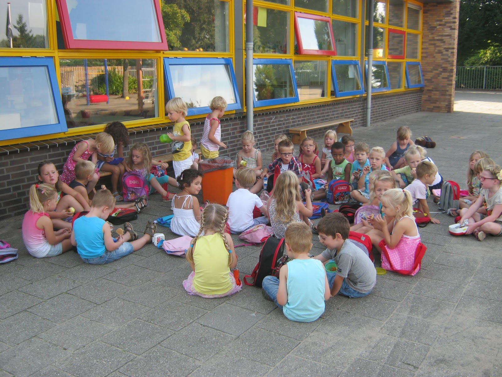 Groep 1 en 2 CBS Het Kompas in Vuren: De eerste schoolweek