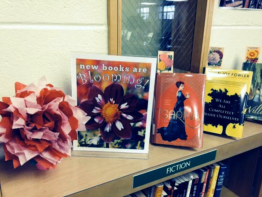 Library Displays: New books are blooming