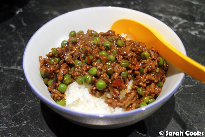 Sarah Cooks: Chilli Beef on Rice