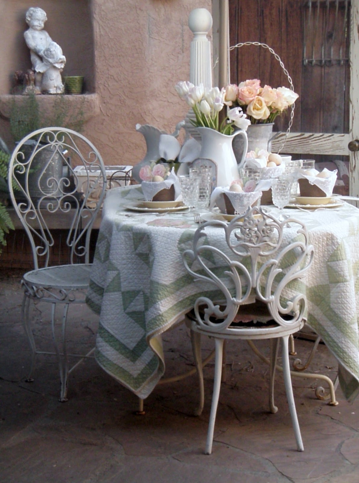 Cabin & Cottage : Vintage Country Easter Table