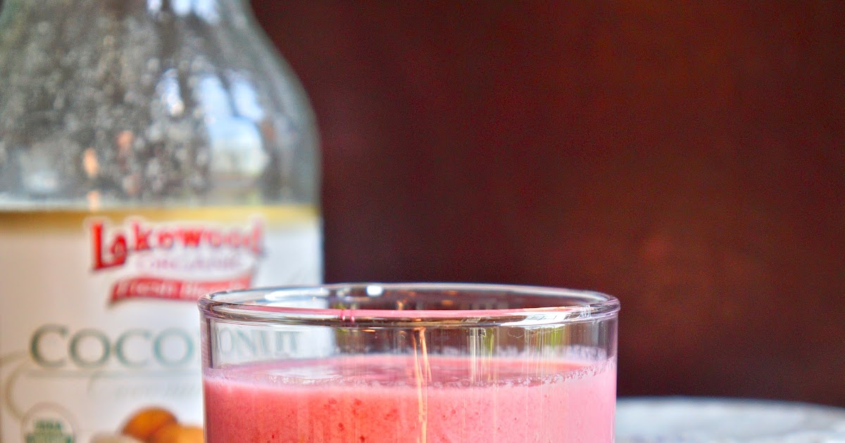 Raspberry coconut smoothie