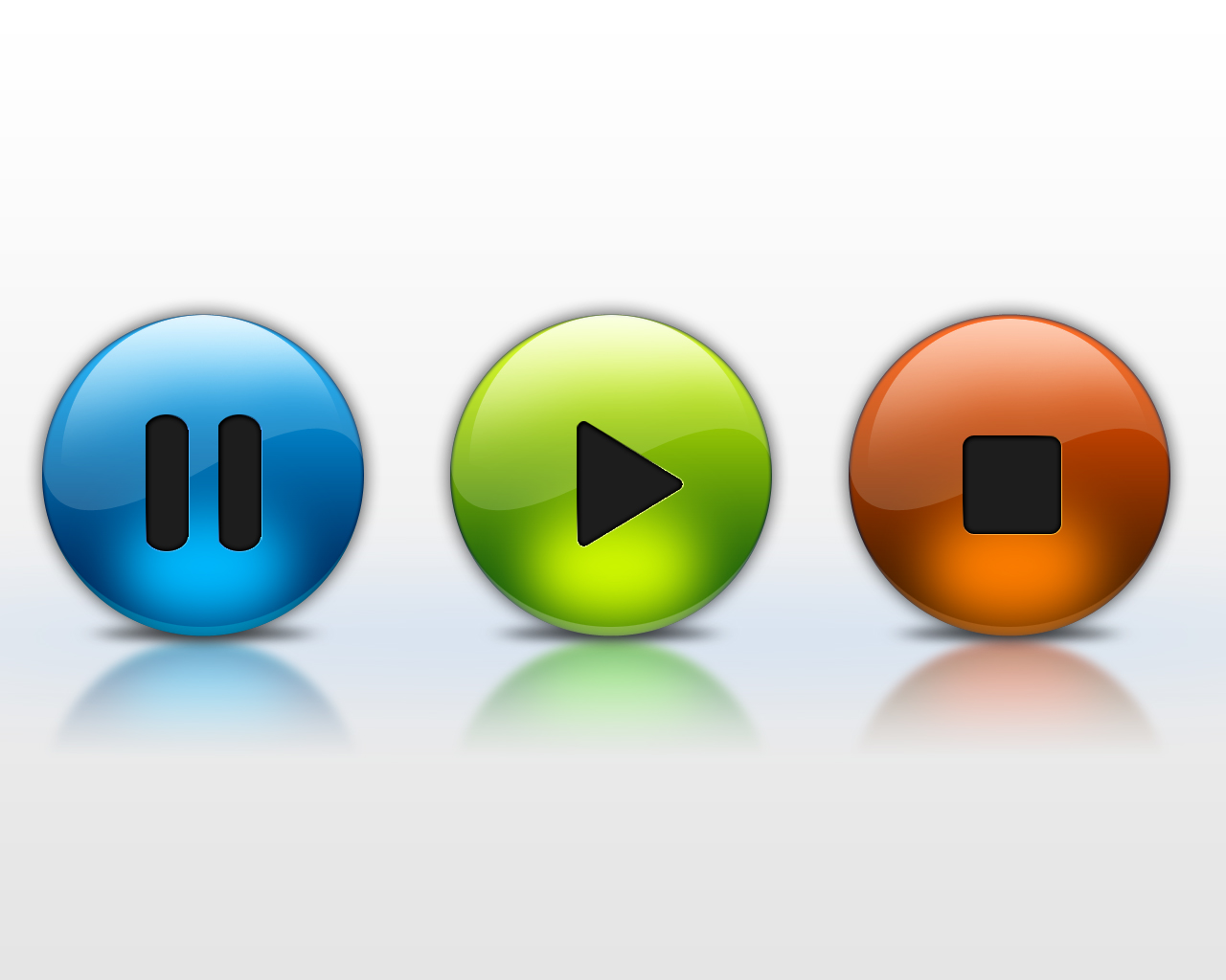 Learn to Create Round Glossy Multimedia Buttons In Adobe Photoshop ...
