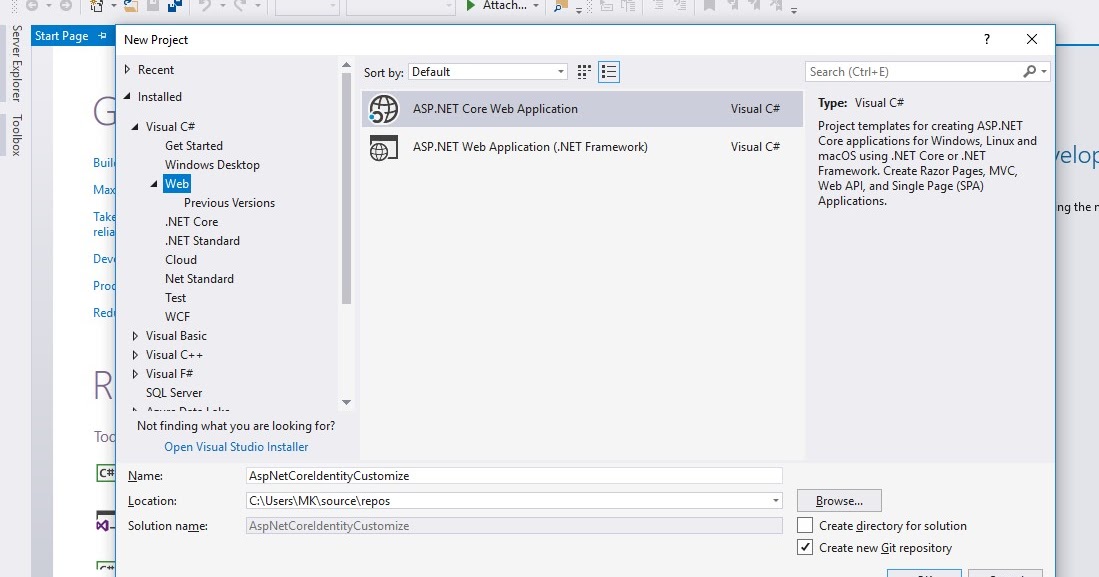 Aspnet Core Identity Özelleştirme