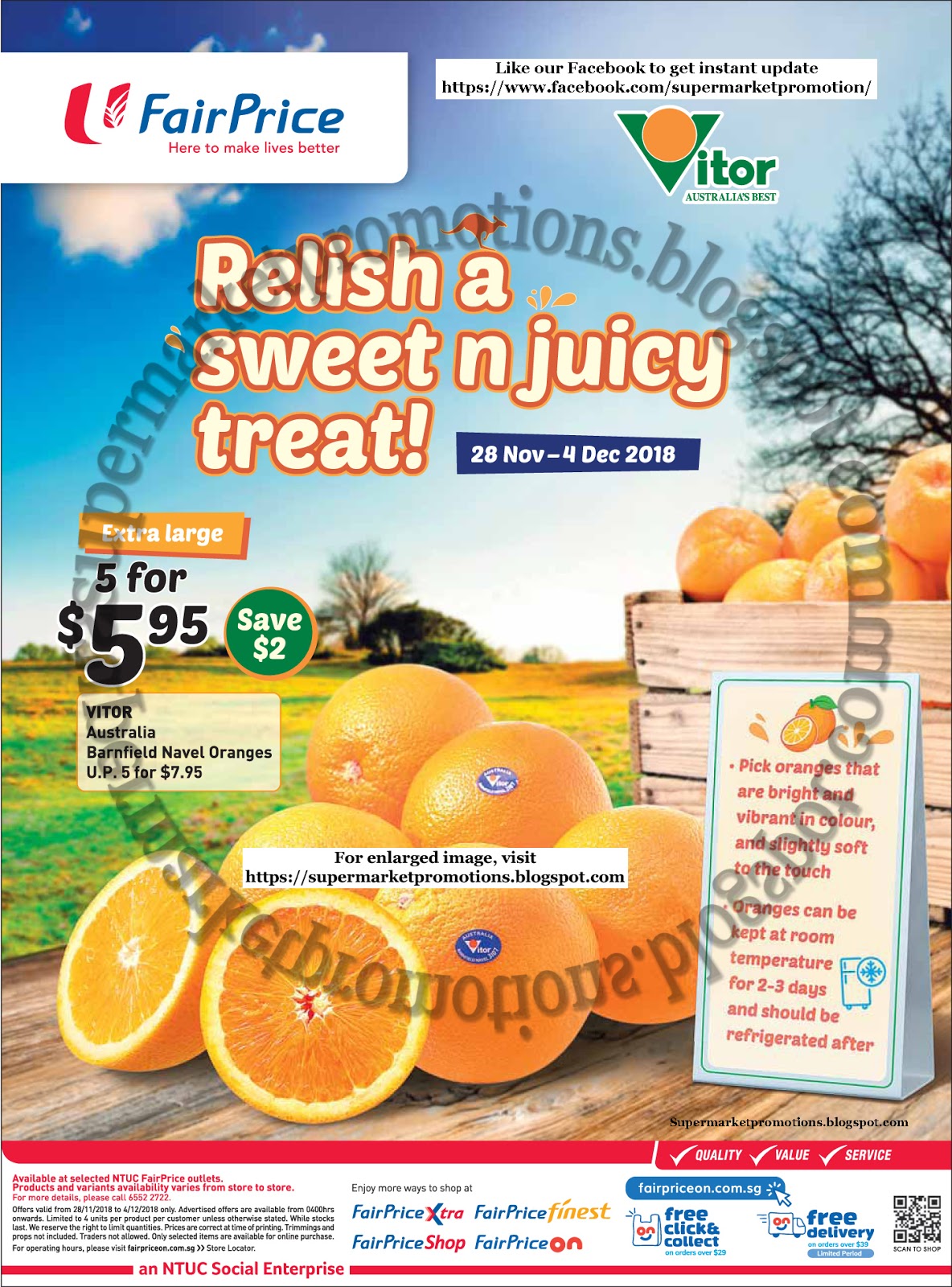 NTUC FairPrice Vitor Oranges Promotion 28 November - 04 December 2018 ...