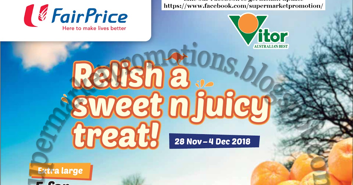 NTUC FairPrice Vitor Oranges Promotion 28 November - 04 December 2018 ...