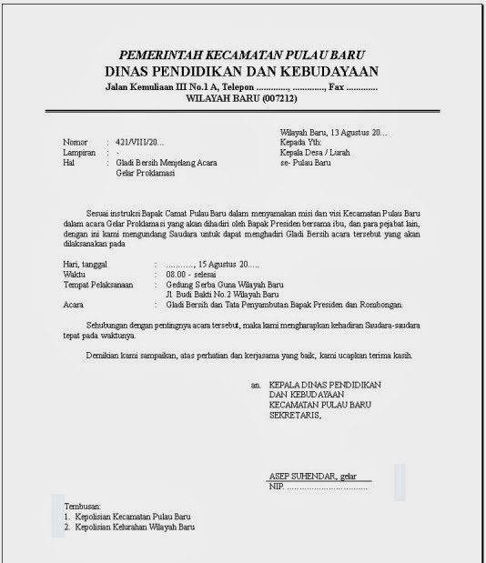 My Blog: Cara Membuat Surat Resmi Menggunakan Microsoft Word