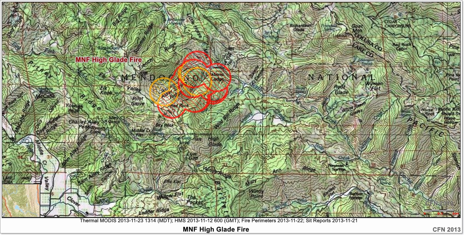 CFN - CALIFORNIA FIRE NEWS - CAL FIRE NEWS : CA-MNF High Glade Fire ...
