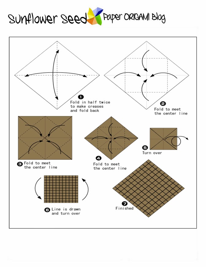 Flowers Origami: Sunflower | Paper Origami Guide