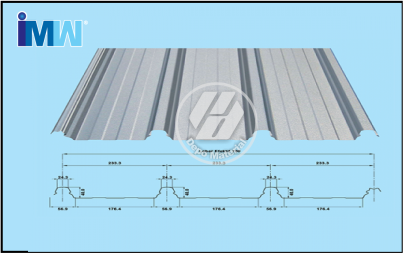 CLIP 700 Roofing Zinc Aluminium IMW | Agen Meterial Bangunan
