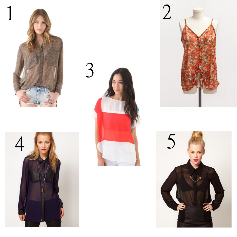 A Marketing Major: Best of - Translucent Tops Fall 2012