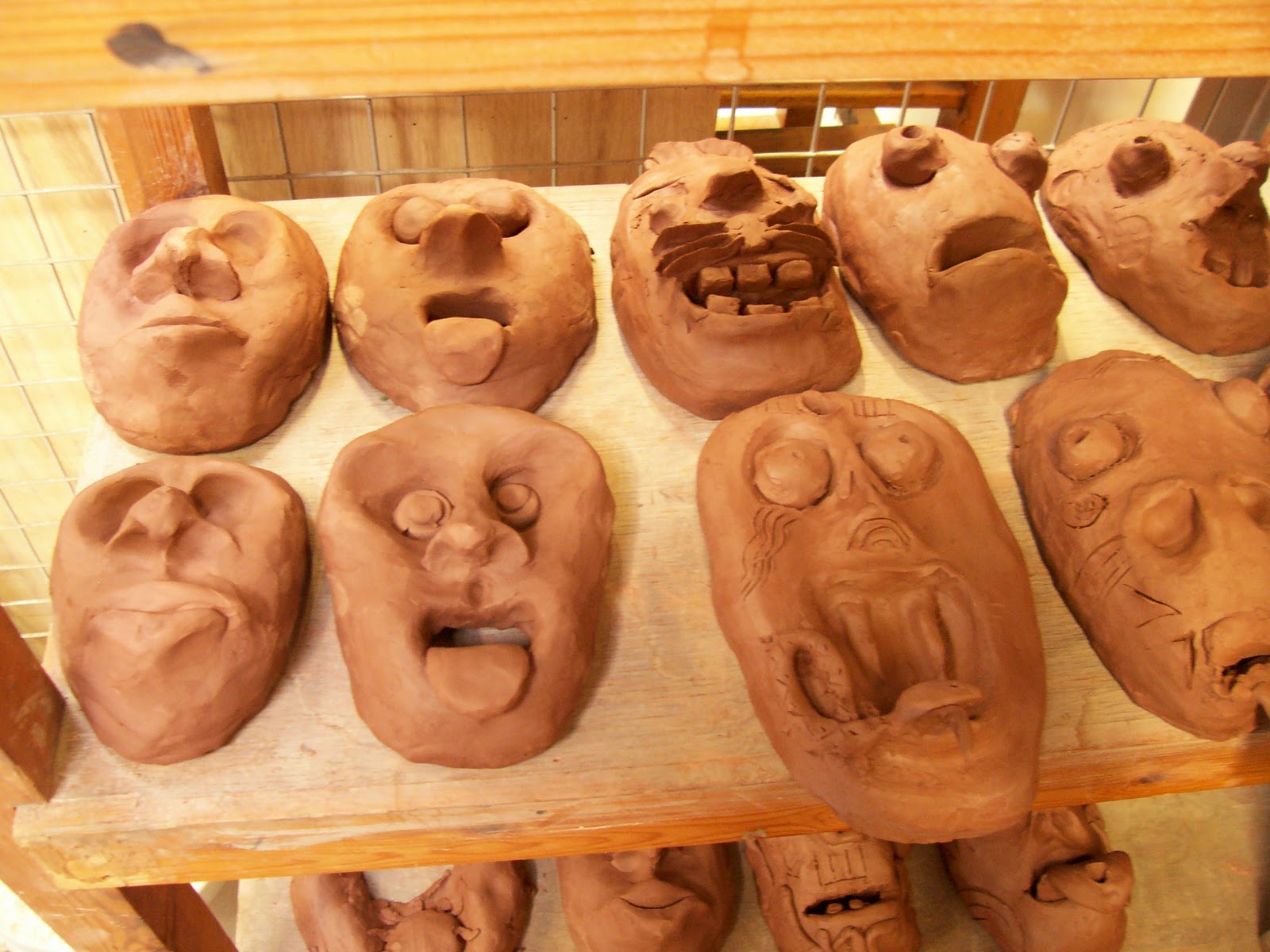 Little Brick House Clayworks: Aboriginal Art Masks ~ School