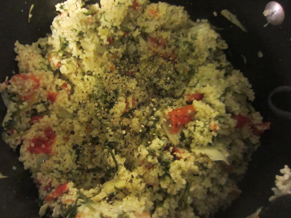 Saturday's Mouse: Vaguely Italian Couscous with Artichokes and Dried ...