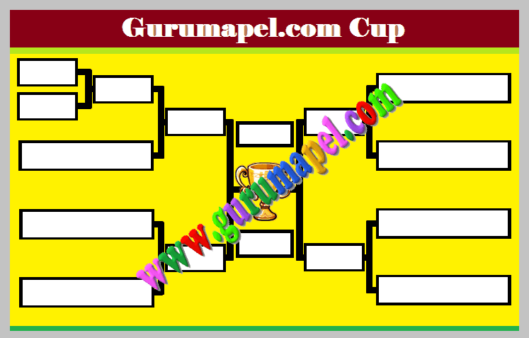 Skema (Bagan) Pertandingan Sistem Gugur Tunggal (Peserta 9 s/d 16 ...