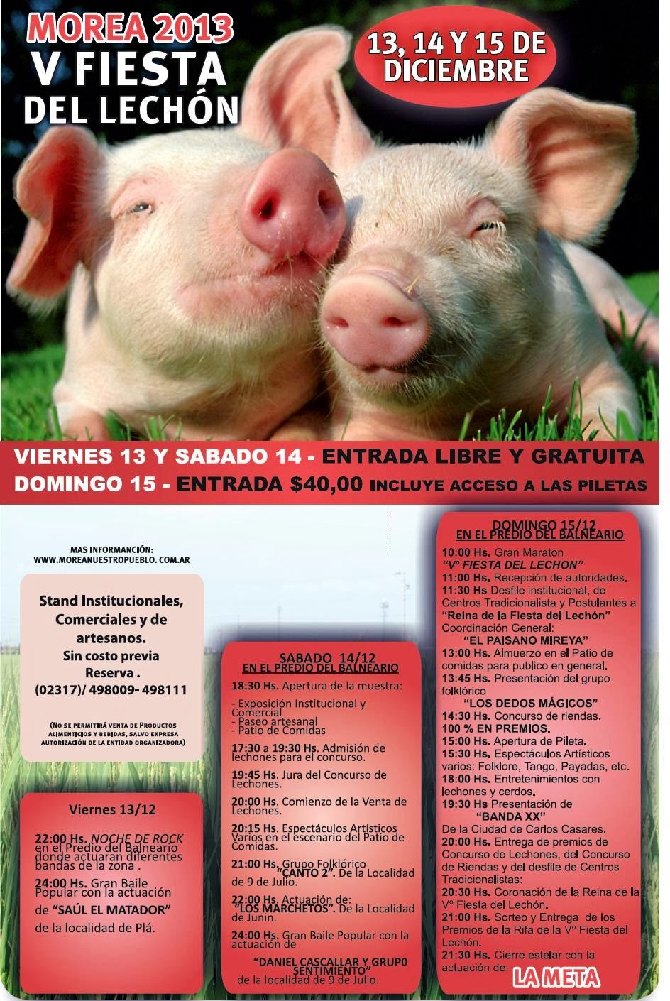 Volantes de carreras: Prueba Atletica V Fiesta del Lechon Morea 9 de ...