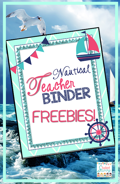 Nautical Teacher Binder - Tips and Freebies! – Student Savvy