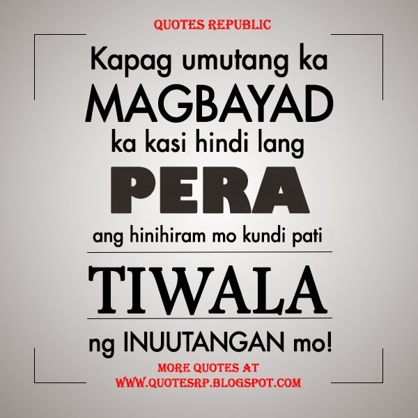 UTANG VERSUS BAYARAN - USAPANGPERA.PH