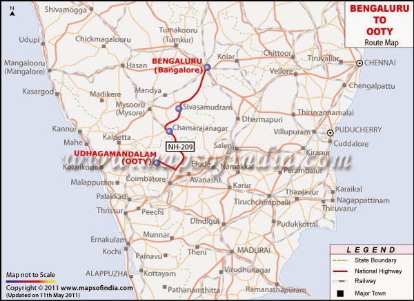 Tamilnadu Tourism: Ooty - Maps