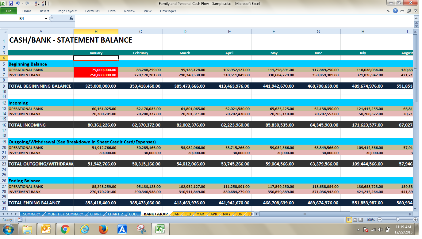 Family and Personal Cash Flow/Budgeting: [Sharing] Family and Personal ...