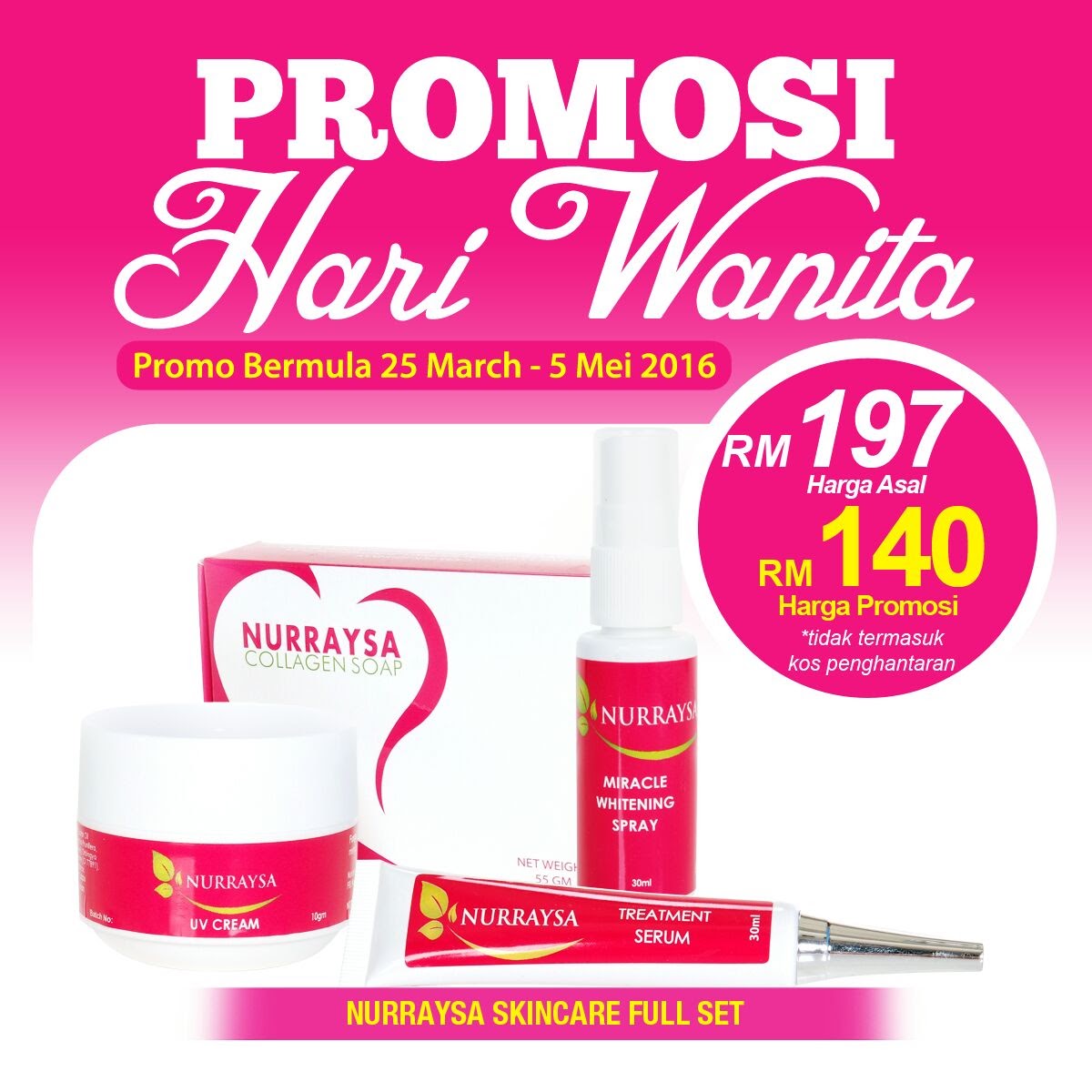 aMiYs: Promosi Produk Nurraysa Sempena Hari Wanita Sehingga 5 Mei 2016