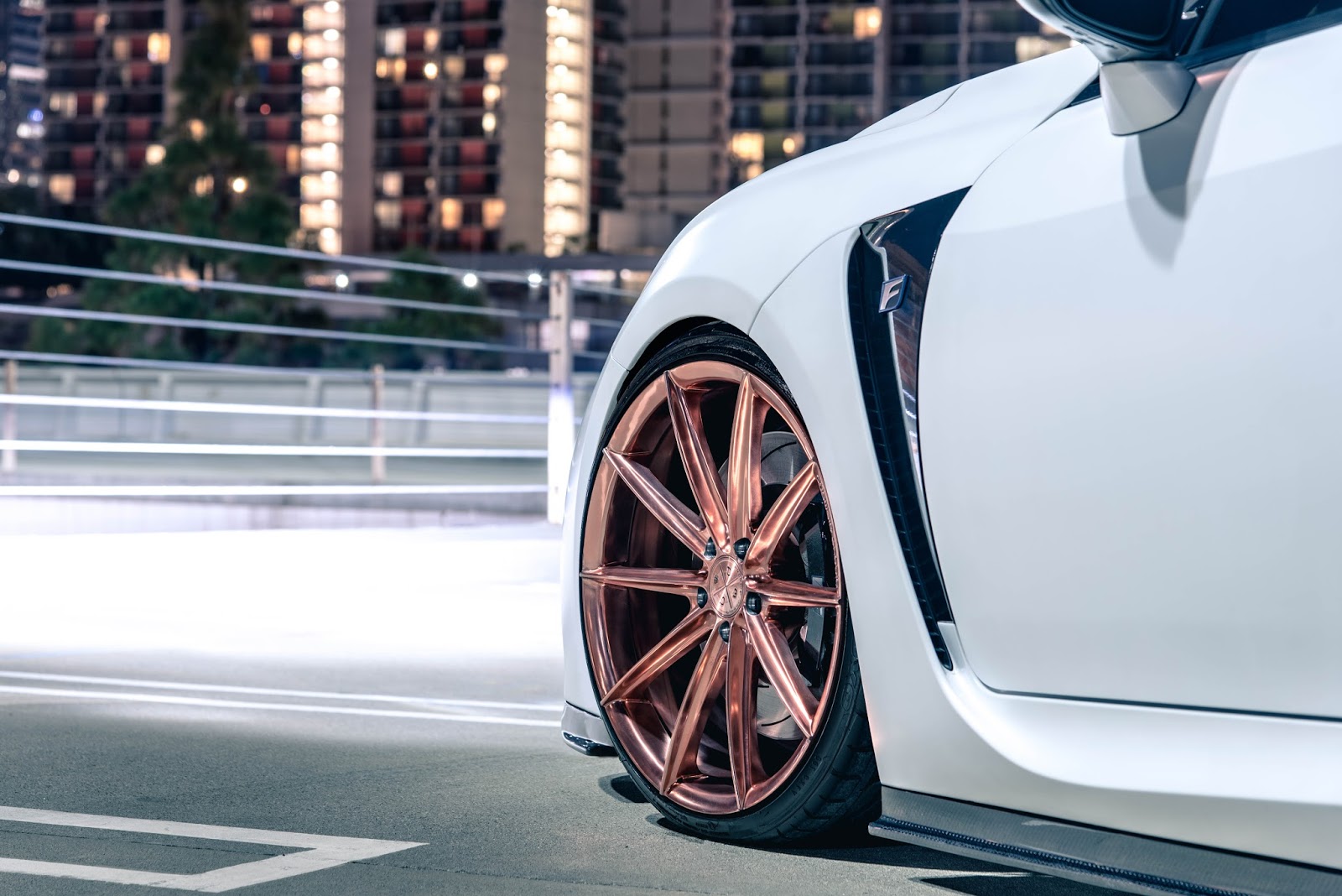 2016 Lexus RCF with 20 inch BD11’s in Polished Rose Gold