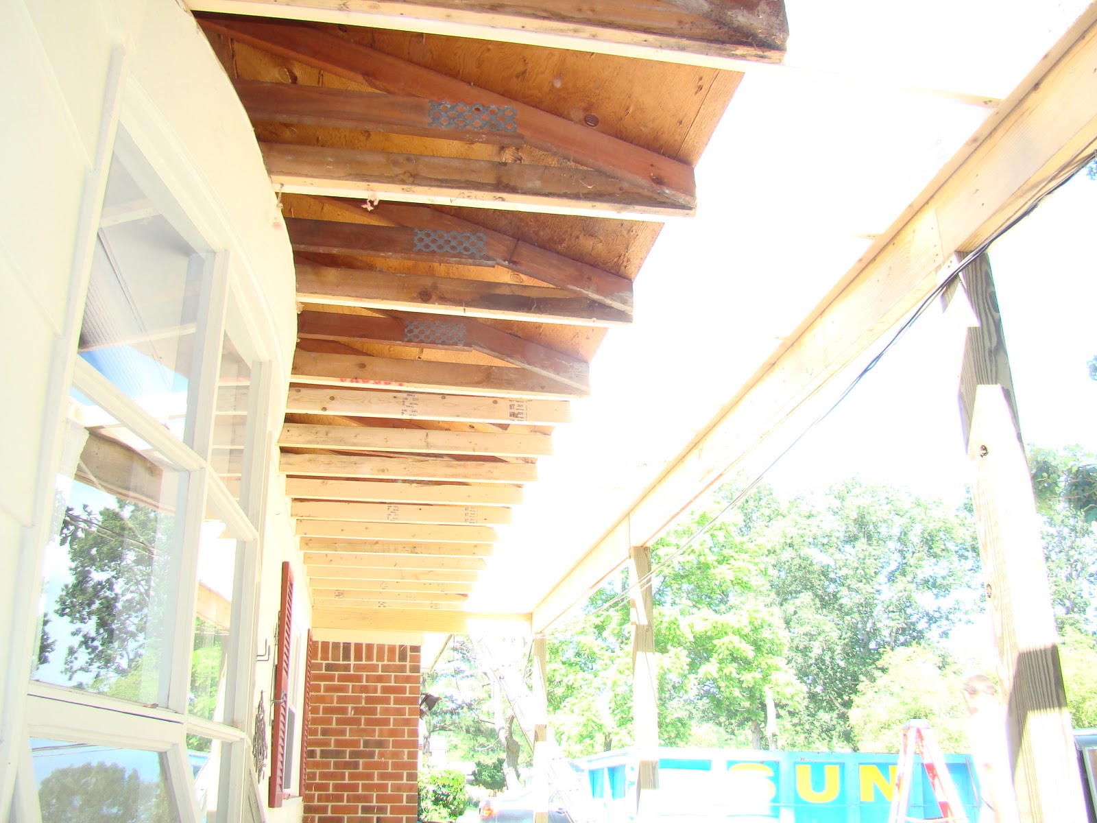 Construction Reports: Framing the porch roof