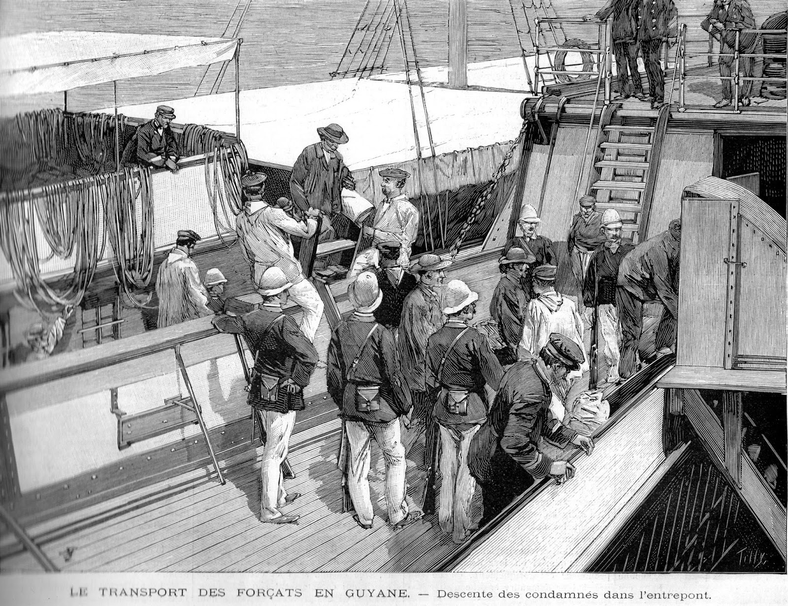 Chroniques du temps passé: Le transport des forçats en Guyane.
